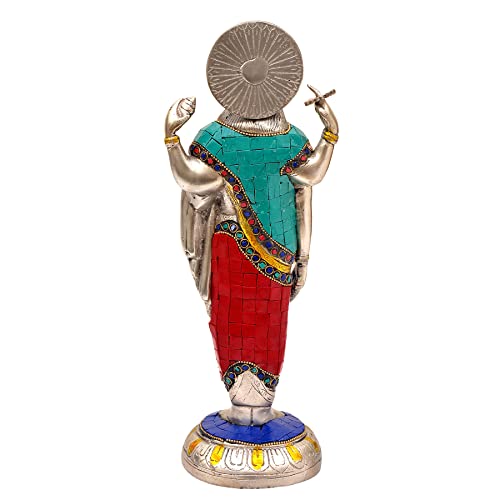 Amazon Brand - Umi Dhanvantri Dhanvantari God Idol Statue Inlay Work (Height 18.5 Inch)