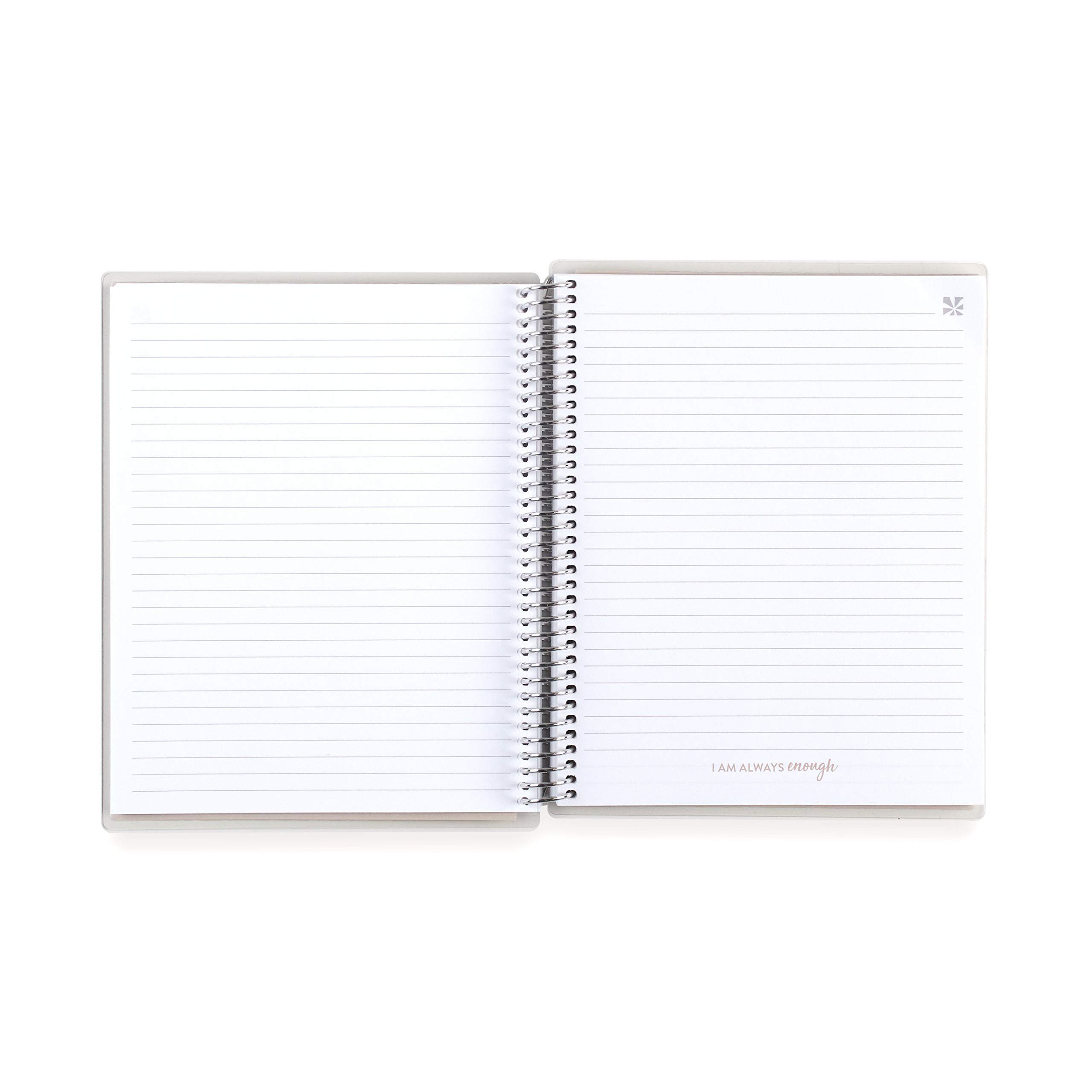 7" x 9" Spiral Bound College Ruled Notebook - Empowering Quotes. 160 Lined Page Note Taking & Writing Notebook. 80Lb Thick Mohawk Paper. Stickers Included by Erin Condren.