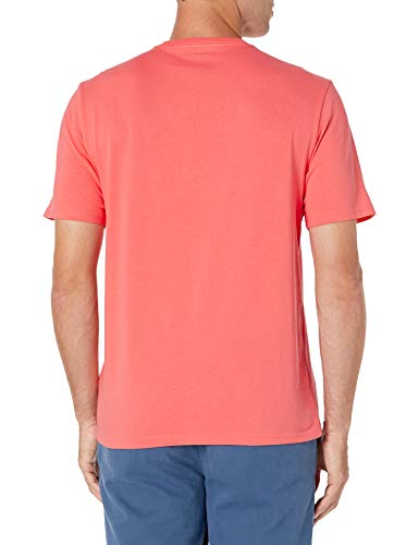 Amazon Essentials Men's Regular-Fit Short-Sleeve Crewneck T-Shirt, Pack of 2, Coral Pink/Dark Navy, X-Large