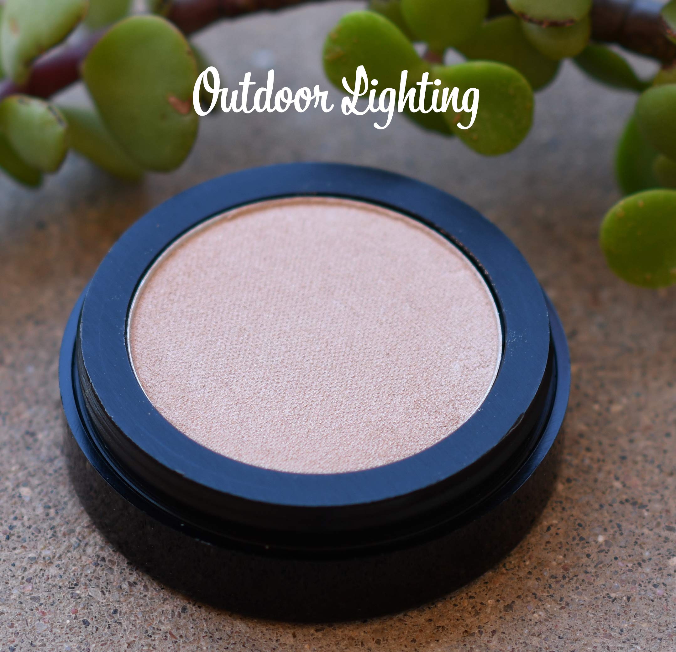 Pure Ziva Champagne Frost Golden Glow Shimmering Shimmer Pressed Powder Single Vegan Eyeshadow; Talc, Paraben & Cruelty Free