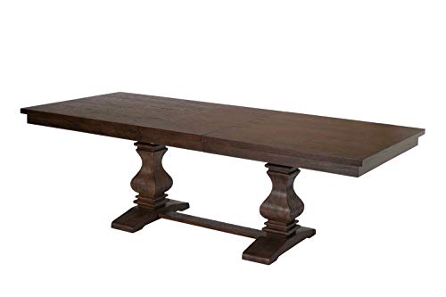 Best Quality Furniture 7PC Dining Set (1 Table + 6 Chairs), Walnut, Beige