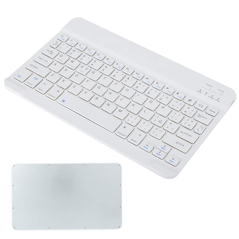 ciciglow Keyboard, 10 Inch Ultra‑Thin Bluetooth Intelligent Keyboard for Computer, Desktop Compatible with Android/OS X/Windows.(Spanish)