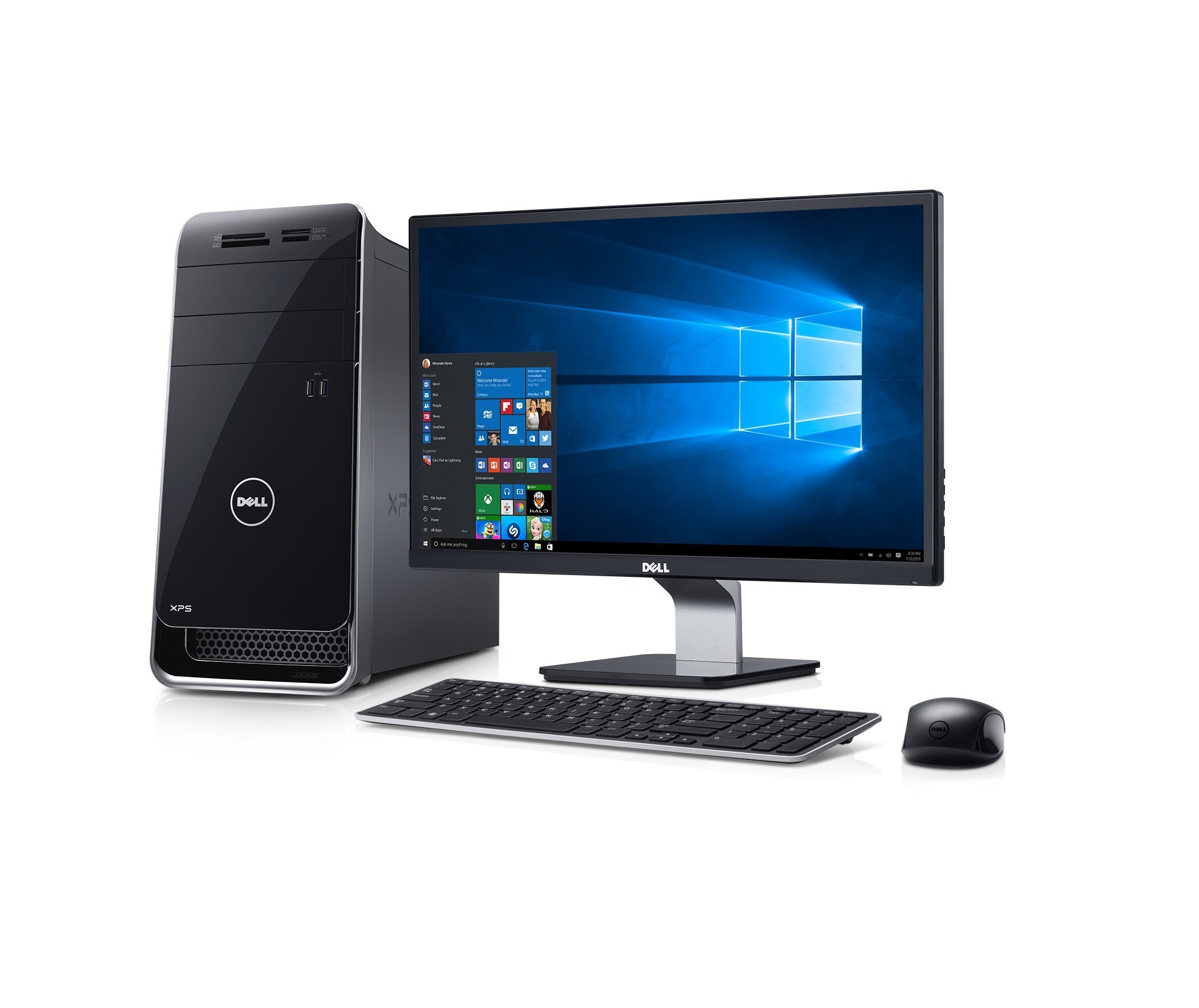 Dell XPS x8900-7319BLK Tower Desktop (Intel Core i7-6700K 4GHz Processor, NVIDIA Gaming GTX 960, 24 GB RAM, 2 TB HDD + 256 GB SDD, Windows 10 Pro) Black