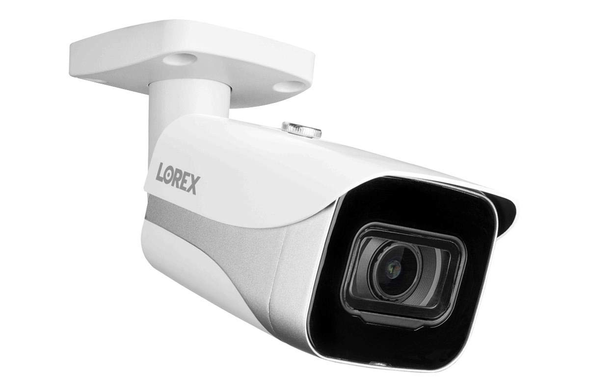 Lorex Indoor/Outdoor 4K Ultra HD Smart IP Security Add-On Metal Bullet Camera, 2.8mm, 130ft IR Night Vision, Color Night Vision