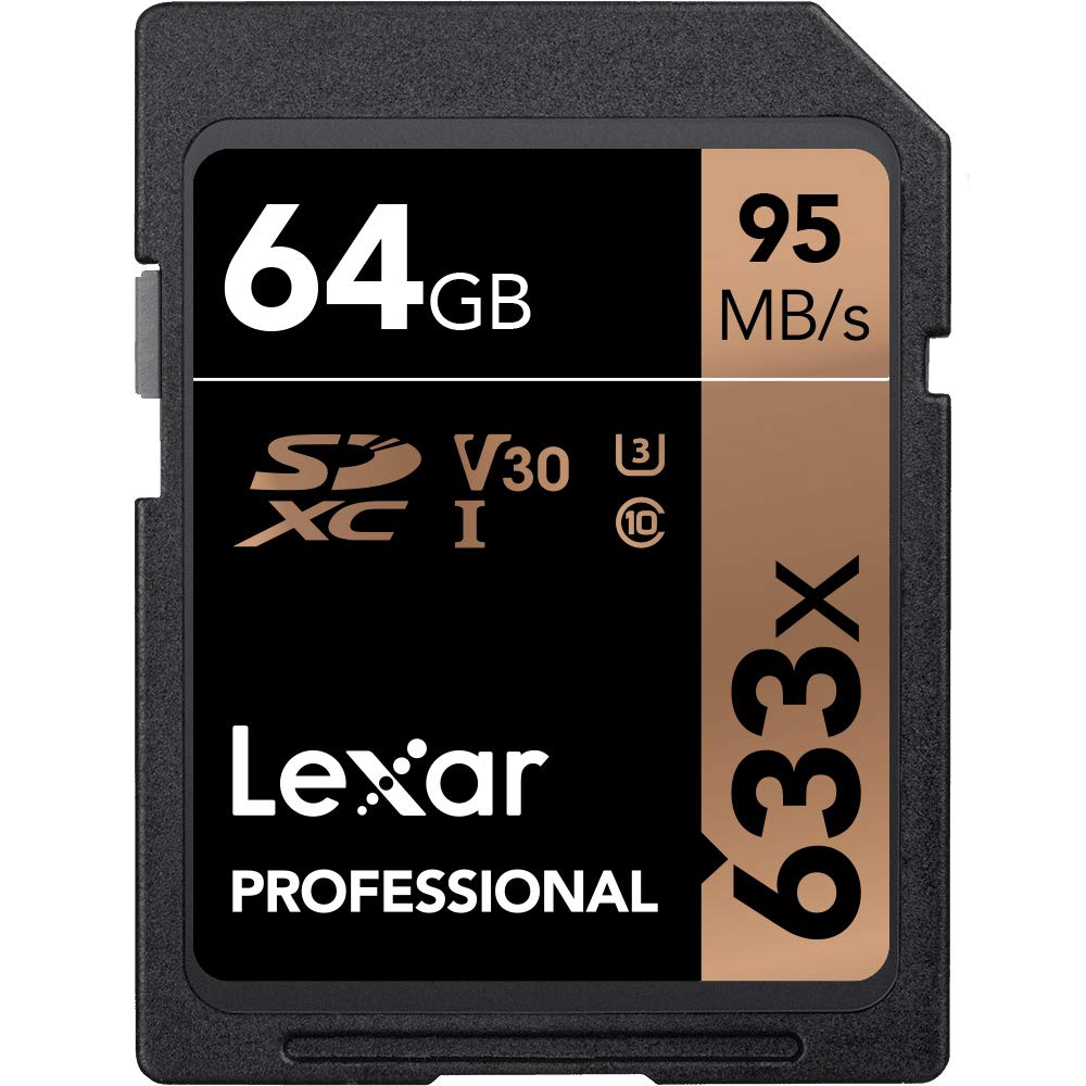Sony NP-BX1 Lithium-Ion X Type Battery, Silver (2-Pack) Bundle with Lexar Professional 633x 64GB UHS-1 Class 10 SDXC Memory Card and Deco Photo All-in-One Cleaning Kit with Carry Case (7 Items)