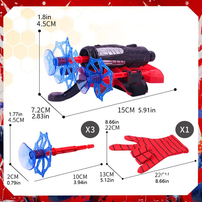 Kids Superhero LED Mask - Superhero Toys and Mask 4-10 Year Old Boy Superhero Gifts (Red-B)