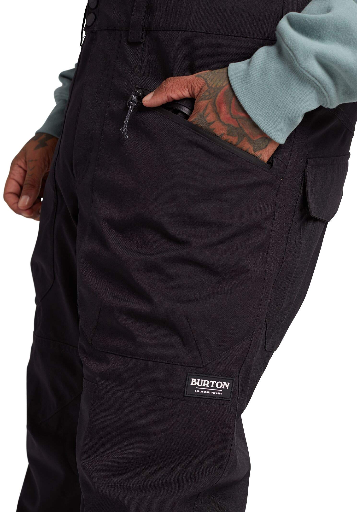 Burton Men's Reserve 2L Bib Pants, True Black, L