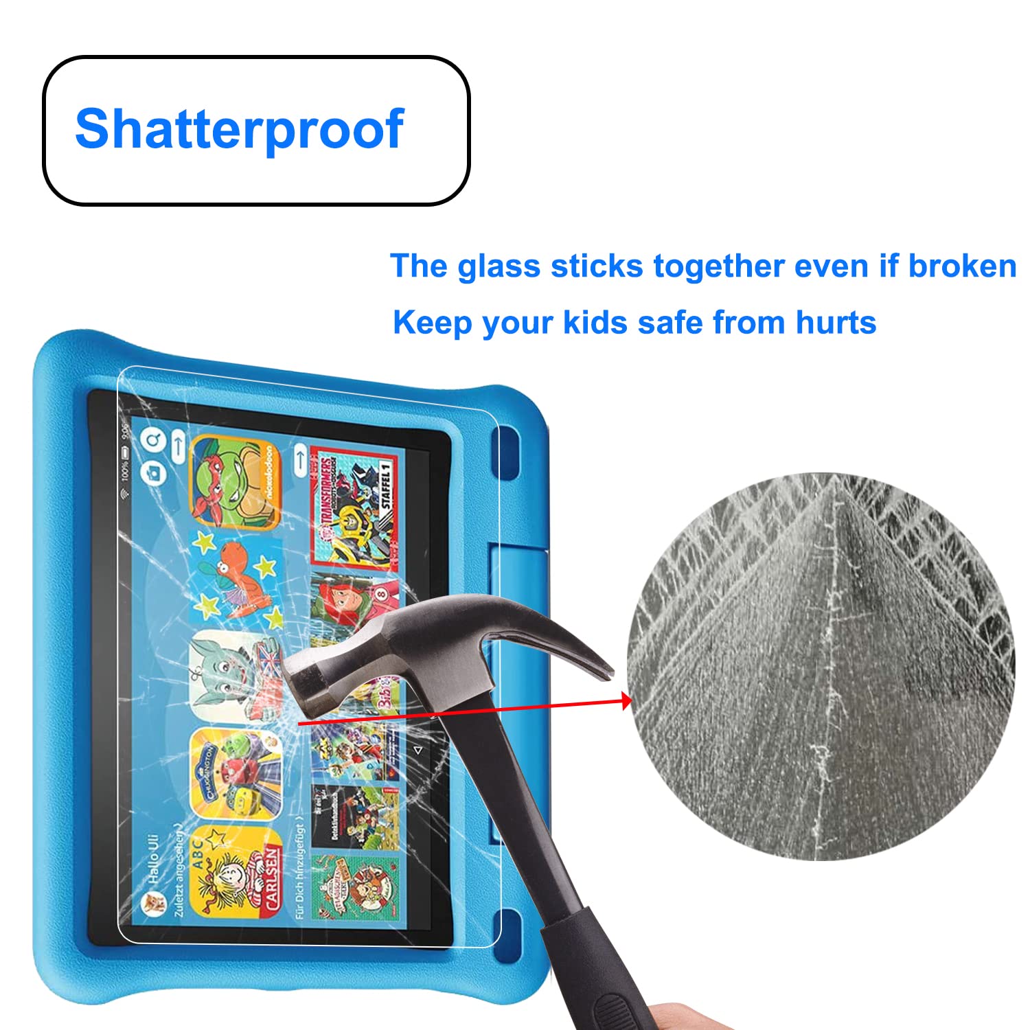 KXOYJAD Screen Protector for 8 Kids(2022)/8 Kids Pro, Tempered Glass Film(2 Pack)