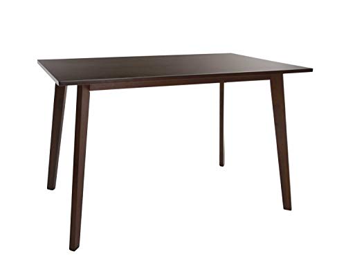 Zenvida Mid Century 5 Piece Dining Set Wood Table Fabric Chairs Seats Four