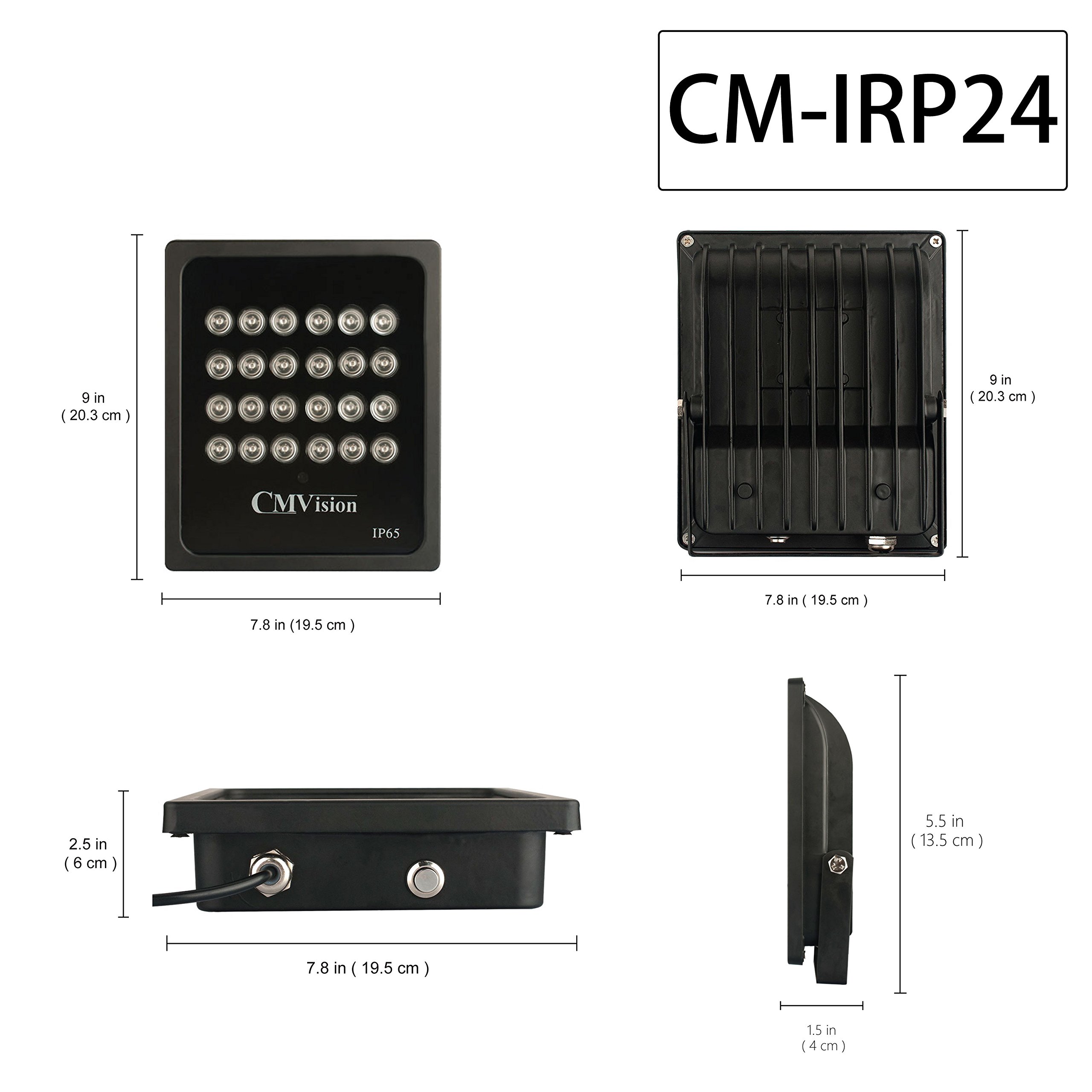 CMVision IRP24-850nm WideAngle 24pc High Power LED IR Array Illuminator