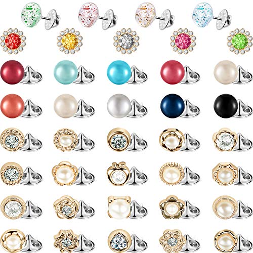 50 Pieces Women Shirt Brooch Buttons Cover up Button Pin Safety Brooch Buttons for Clothing Dress Supplies