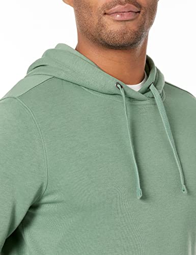 Amazon Essentials Men's Lightweight Long-Sleeve French Terry Hooded Sweatshirt (Available in Big & Tall), Sage Green, Large