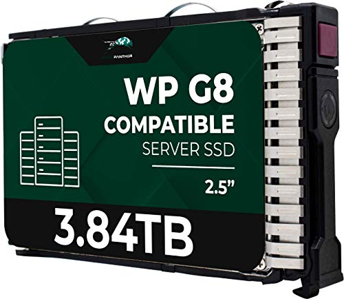 Water Panther 3.84TB SATA 6Gb/s 2.5" SSD for HPE ProLiant Servers | Enterprise Drive in Gen8/Gen9 Carrier