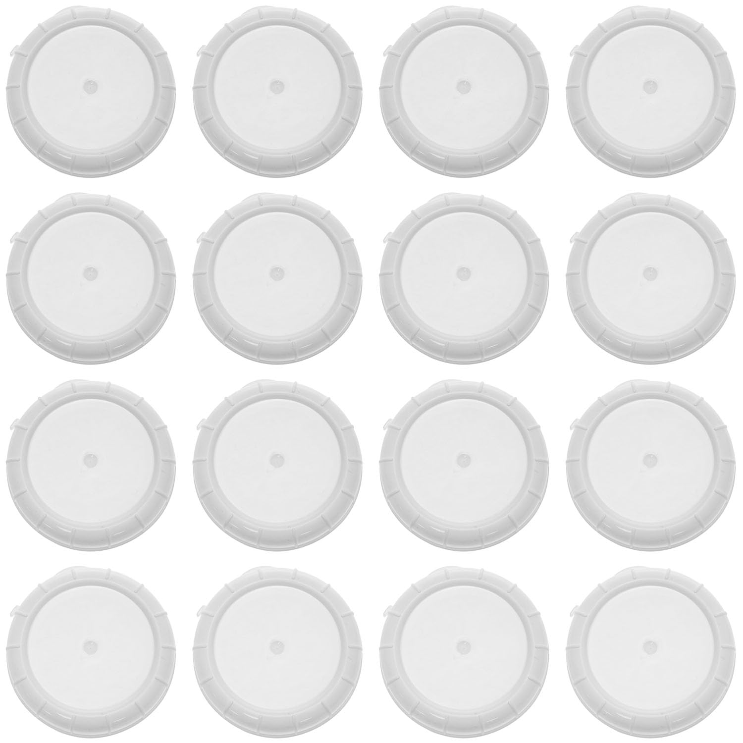 AYLIFU 16PCS Glass Bottle Replacement Caps with Security Seal Glass Milk Bottle Caps for Milk Bottles with 48 mm (1.87 in) Caps
