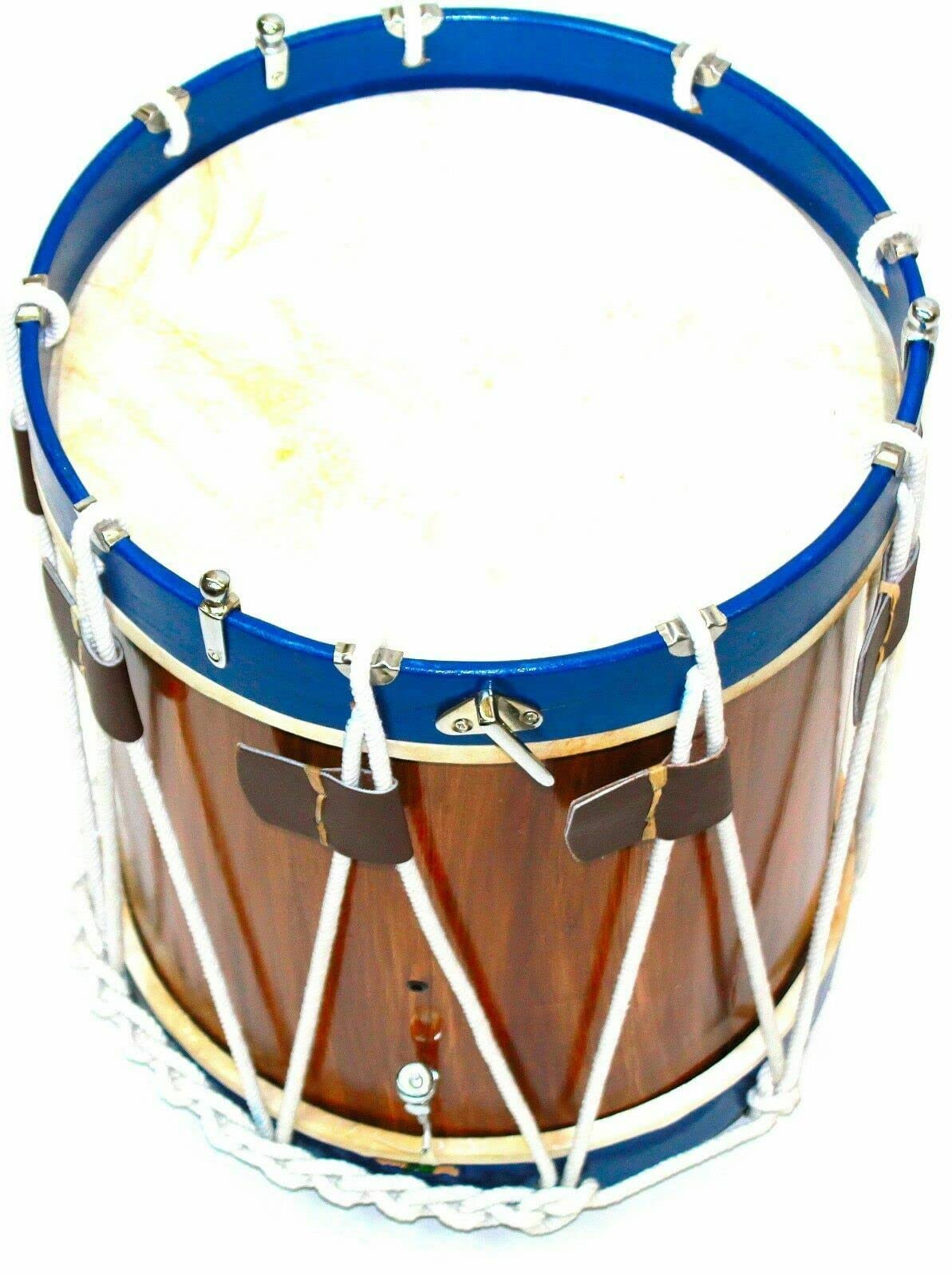 CIVIL WAR DRUM COLONIAL MARCHING REVOLUTIONARY MEDIEVAL Renaissance 14" x 17" INCH SNARE BLUE RIM