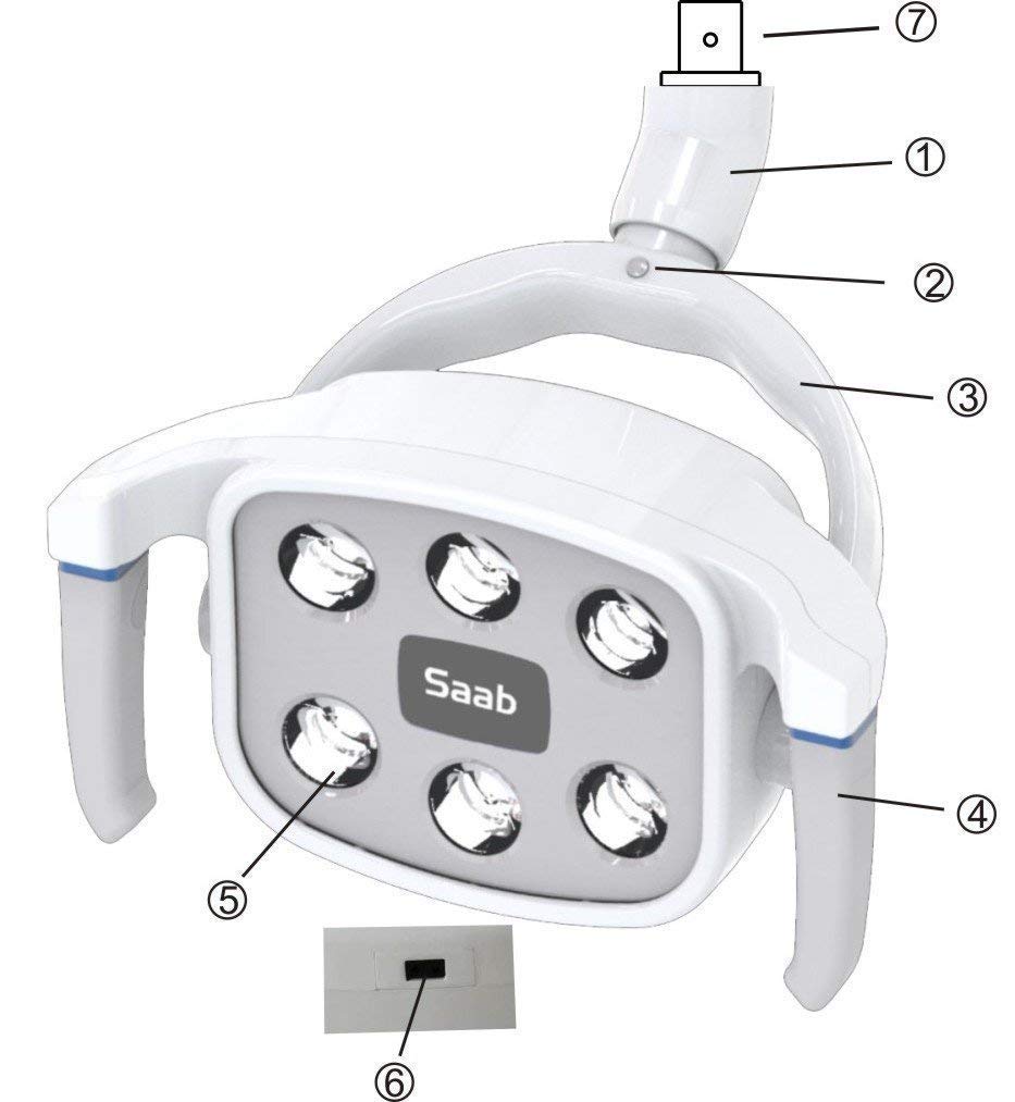 Dental Lamp KY-P113 φ22mm 15W Dental LED Oral Light Operating Induction Lamp for Unit Chair