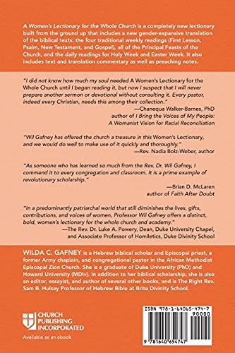 A Women's Lectionary for the Whole Church Year W