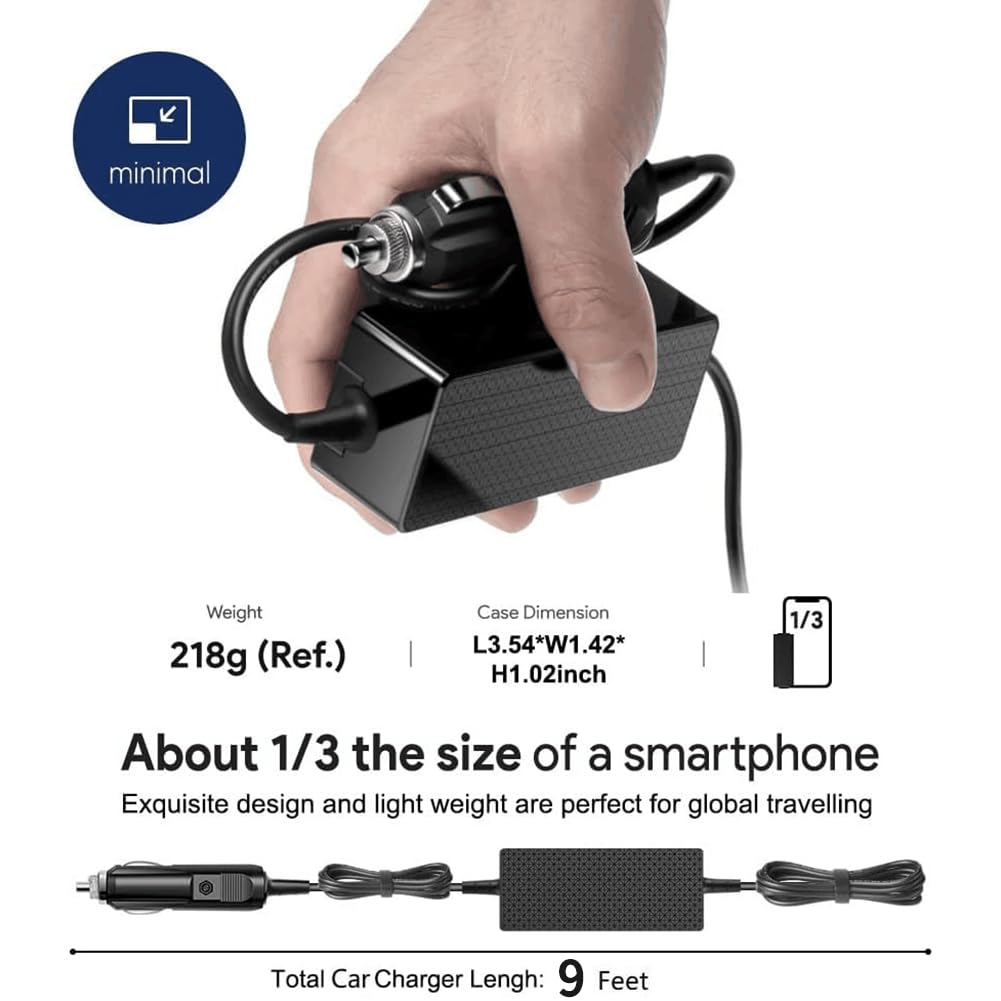 HKY DC Adapter for JBL Boombox Portable Bluetooth Waterproof Speaker & JBL Xtreme Series Speaker Replacement Power Supply Cord Input DC 12V-24V Output 19V 65W JBL Boombox Car Adaptor
