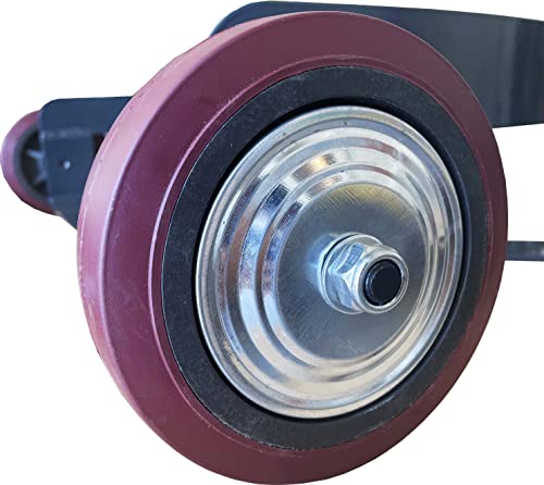 55 Gallon Drum Dolly, Drum Caddy, Drum Truck, Steel, PU Wheels, Low Profile, 1100 lbs Capacity, Pake Handling Tools