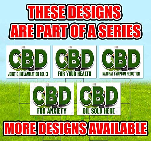 CBD Dispensary Corrugated Plastic Yard Sign, Bandit, Lawn, Decorations, New, Advertising, USA (18"x24")