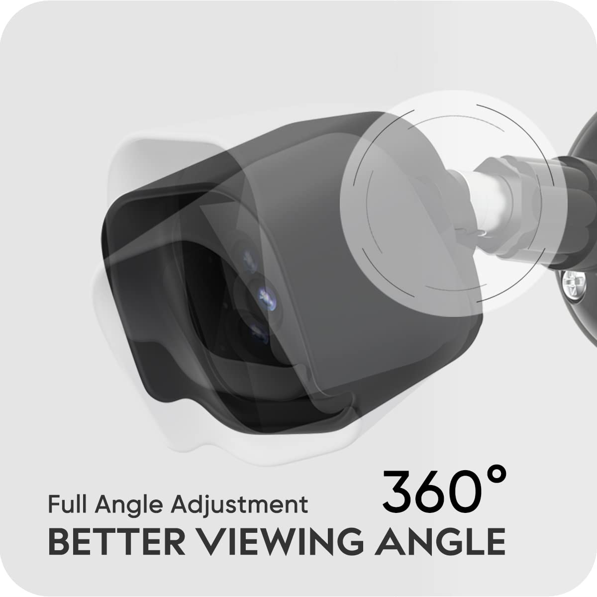 Blink Mini Wall Mount Bracket with Protective Case,Weather Proof 360 Degree Protective Adjustable Indoor/Outdoor Small Mount(1 Pack Black,Camera not Included)
