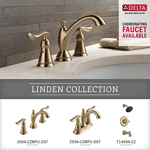 Delta Faucet 79435-CZ Linden Wall Mounted Double Robe/Towel Hook in Champagne Bronze