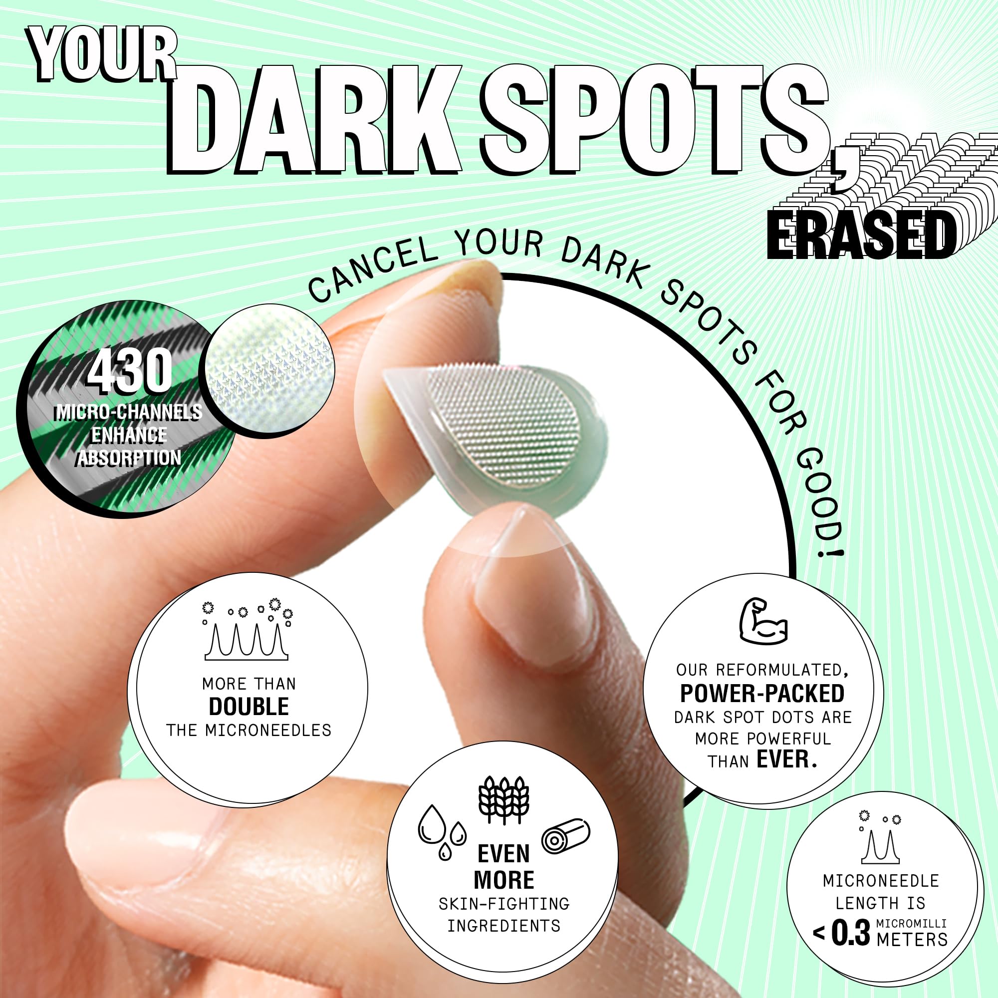 Peace Out Skincare Dark Spots. Dissolving Microstructure Dots to Reduce the Appearance of Dark Spots & Hyperpigmentation, Niacinamide Helps Reveal Clear, Even Skin (12 dots)
