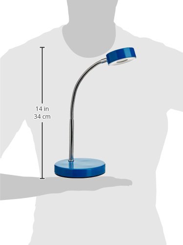 Globe Electric Company 12645 LED Desk Lamp, 5.24" x 5.43" x 8.46", Blue
