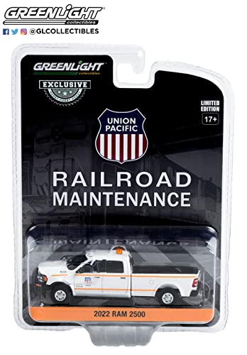 Greenlight 30387 2022 Ram 2500 - Union Pacific Railroad Maintenance Truck (Hobby Exclusive) 1:64 Scale