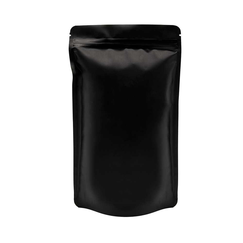 GooGou Matte Black Resealable Zip Mylar Bag Food Storage Aluminum Foil Bags Smell Proof Pouches 50pcs (6.29x9.05in)