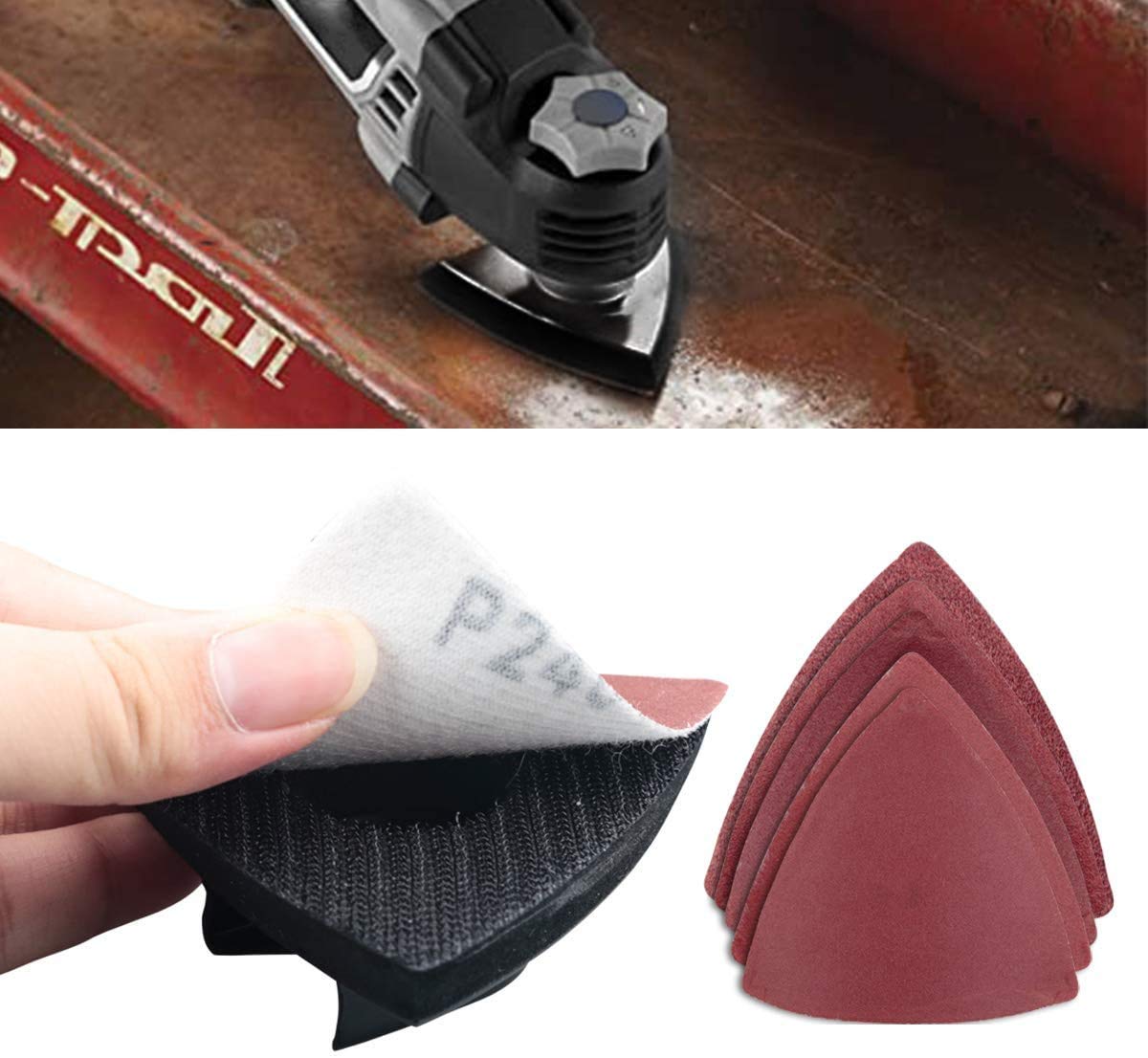 72 Pcs Oscillating Saw Blades - Multi Tool Blades Kits Oscillating Tool Blades Accessories Quick Release Wood Metal Plastic Scraper Tool for Dewalt Milwaukee Fein Makita Bosch Rigid Rayobi Craftman