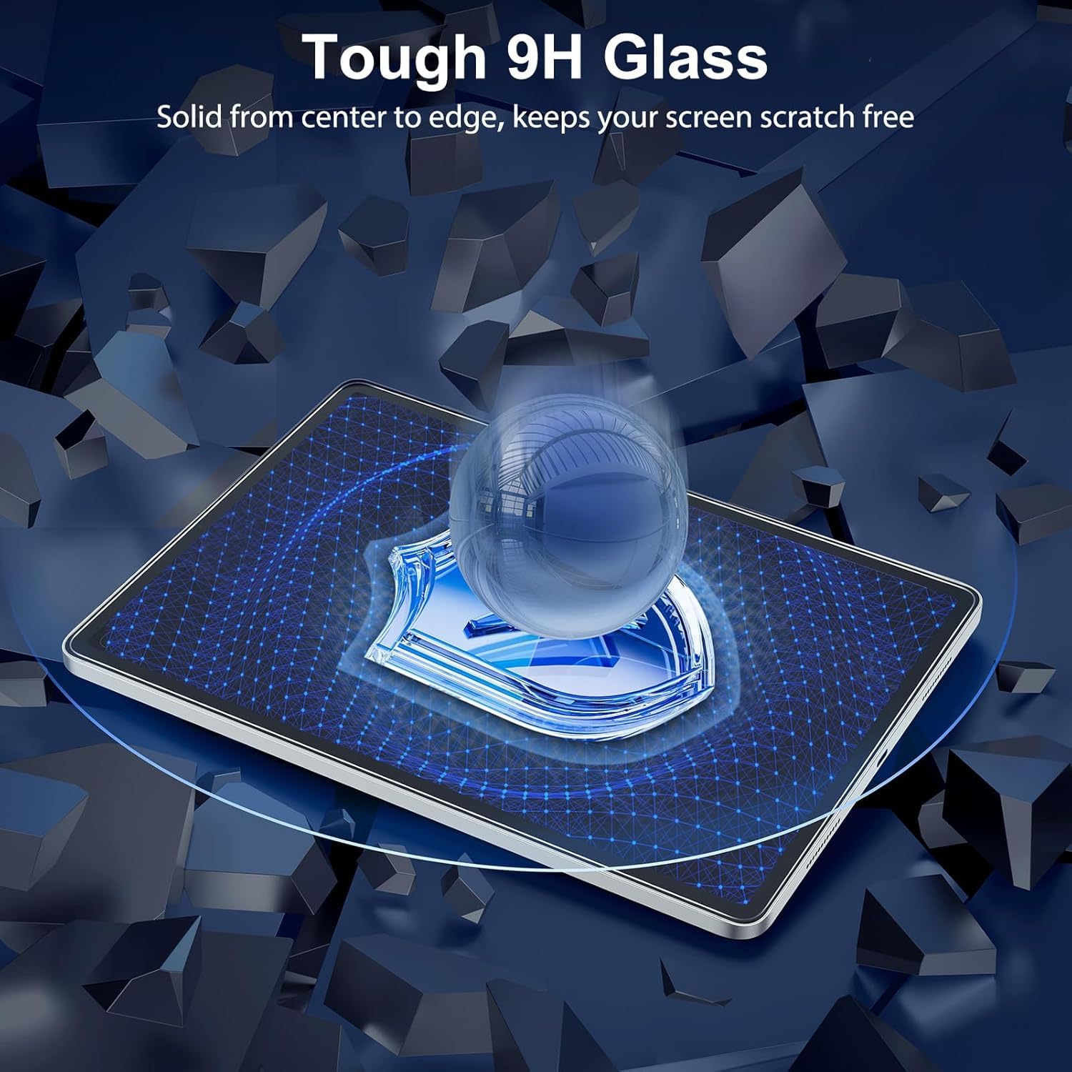 SPARIN Screen Protector for Galaxy Tab S10 Plus/S9 Plus/S9 FE Plus/S7 FE 5G/S8 Plus 12.4'', 2 Pack Tempered Glass for Samsung Galaxy Tablet S10+/S9 Plus/S7 FE