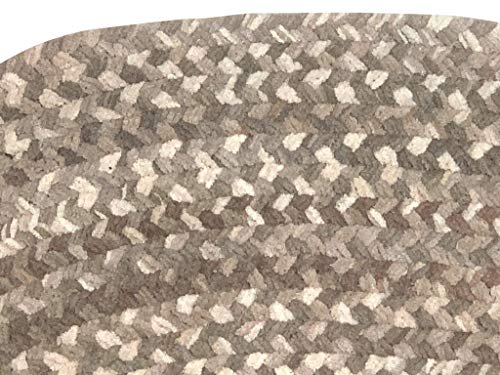 Better Trends Ombre Area Rug, 24" x 72" Runner, Reversible and Durable, 100% Soft Cotton Anti-Fatigue Chenille, Braided Rug for Entryway Living Room, Kitchen - Beige