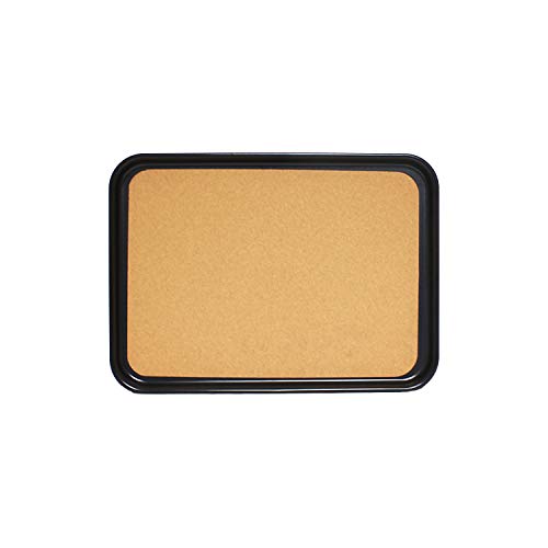 Restaurant Essentials 16” x 12” rectangular slip resistant tray w/cork, black, comes in each