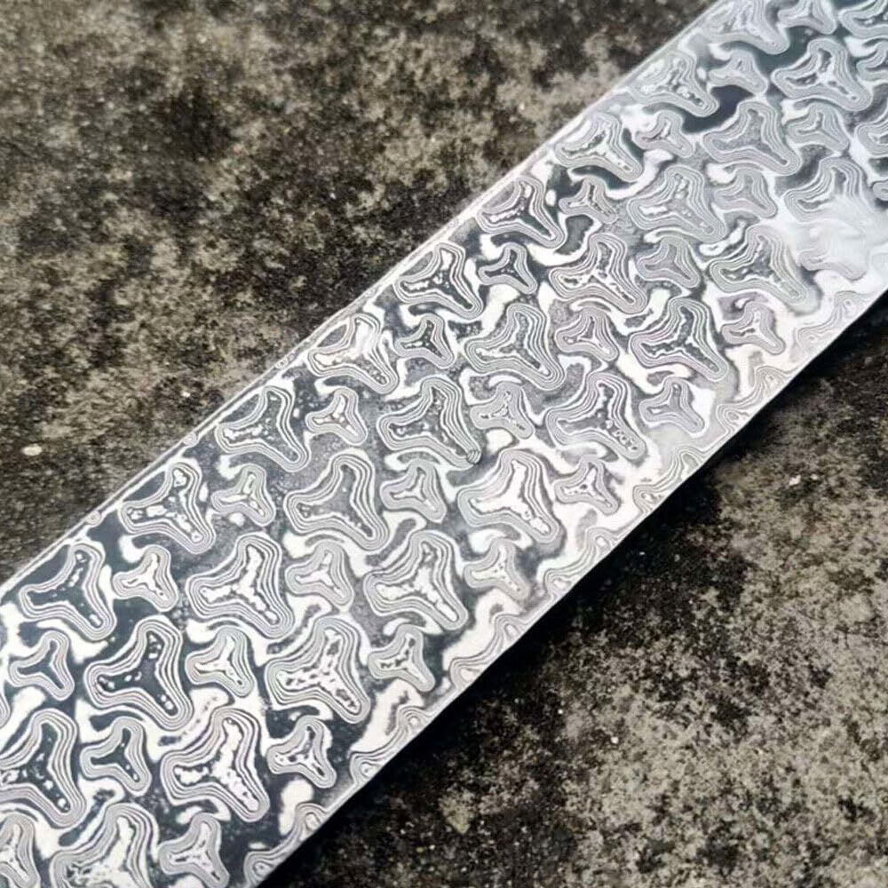VG10 Damascus Sandwich Steel Billet Blanks Knife Making Material Heat Treated 150x25x3mm