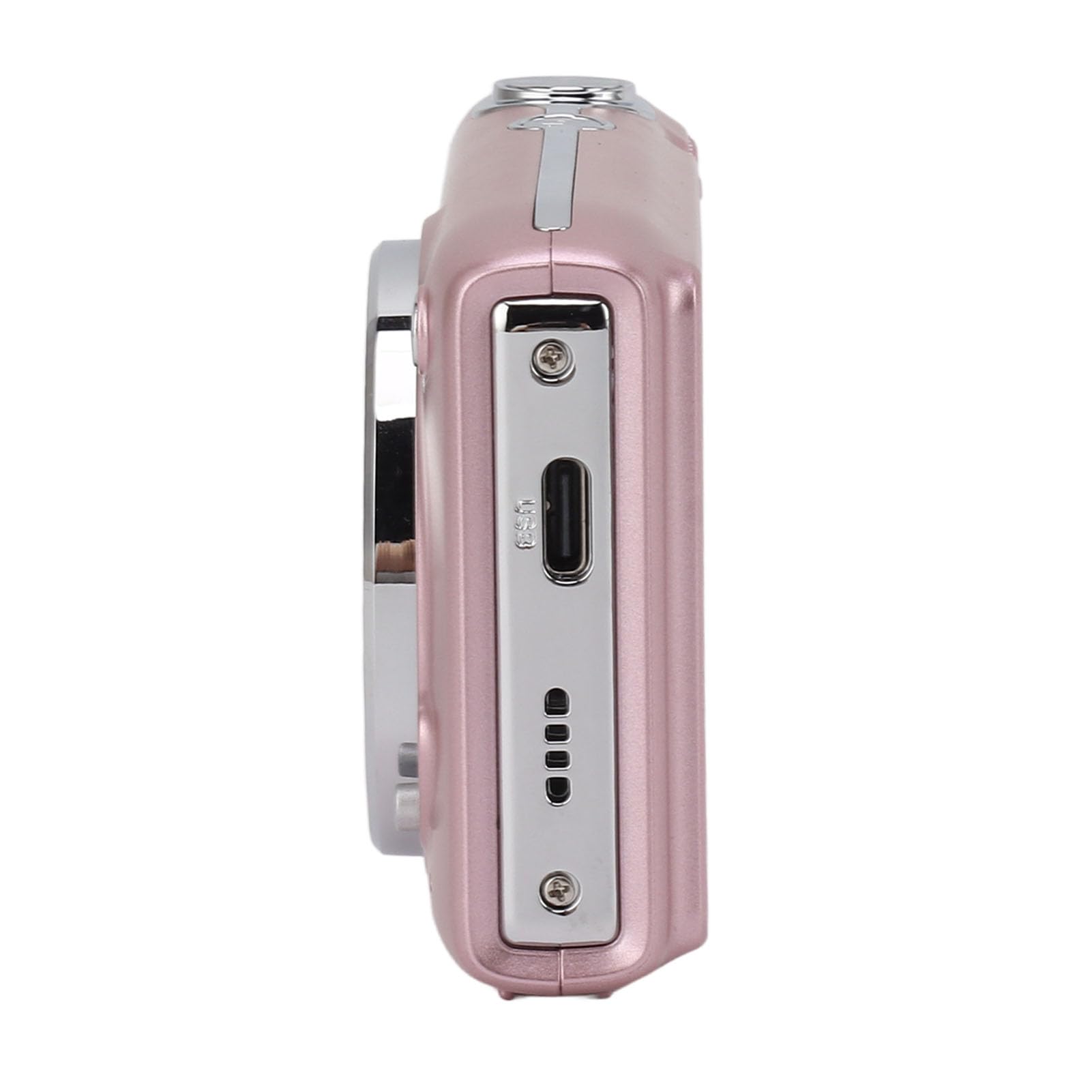 4K Digital Camera, Slim and Lightweight 58MP Autofocus Automatic Beauty Mode Teens Small Camera 2.88 Inch IPS Screen 16X Zoom for Travel (Pink)