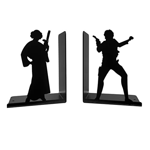 HeavenlyKraft Decorative Metal Bookends, Non Skid Book End, Superhero Bookends, Library Bookends, Bookends for Shelf, Book Stopper for Home/Office Decor/Shelves, 7 X 5.51 X 4 Inch Per Piece