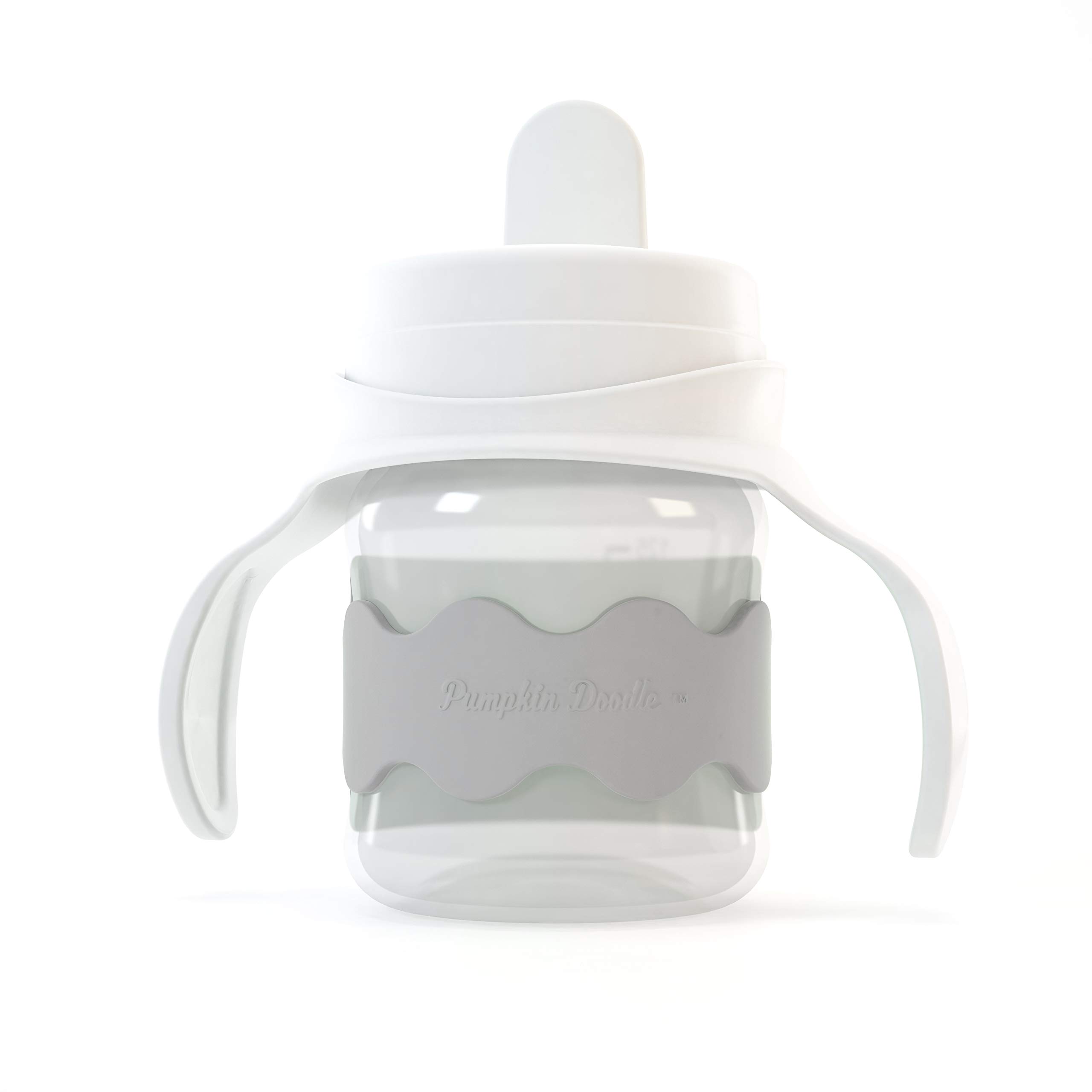 Pumpkin Doodle Permanent Write-on Labels for Bottles/Sippy Cups/Food Containers 6pcs (Grey)