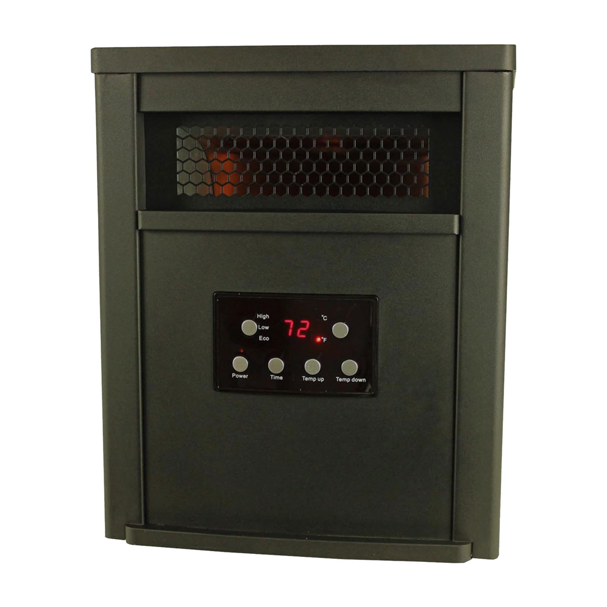 LifeSmart Infrared Quartz Space Heater, 1500W Portable Electric Heater with Remote, Black