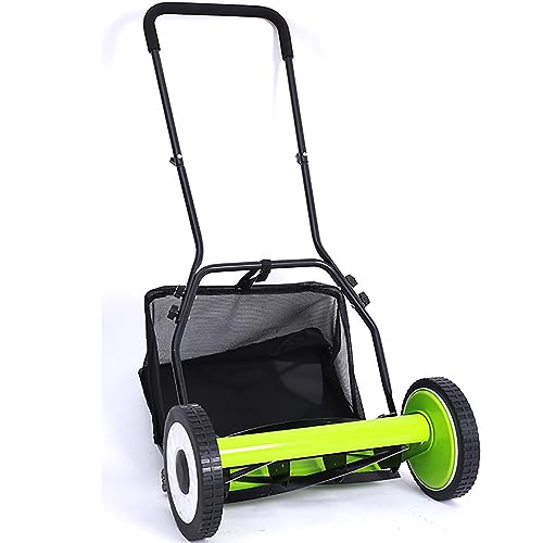 Coldwind 12 inch Lawn Mower for Home use, Small unpowered Hand Pushed Villas, Flowers, Gardening, Mowing, and Weeding,h Style