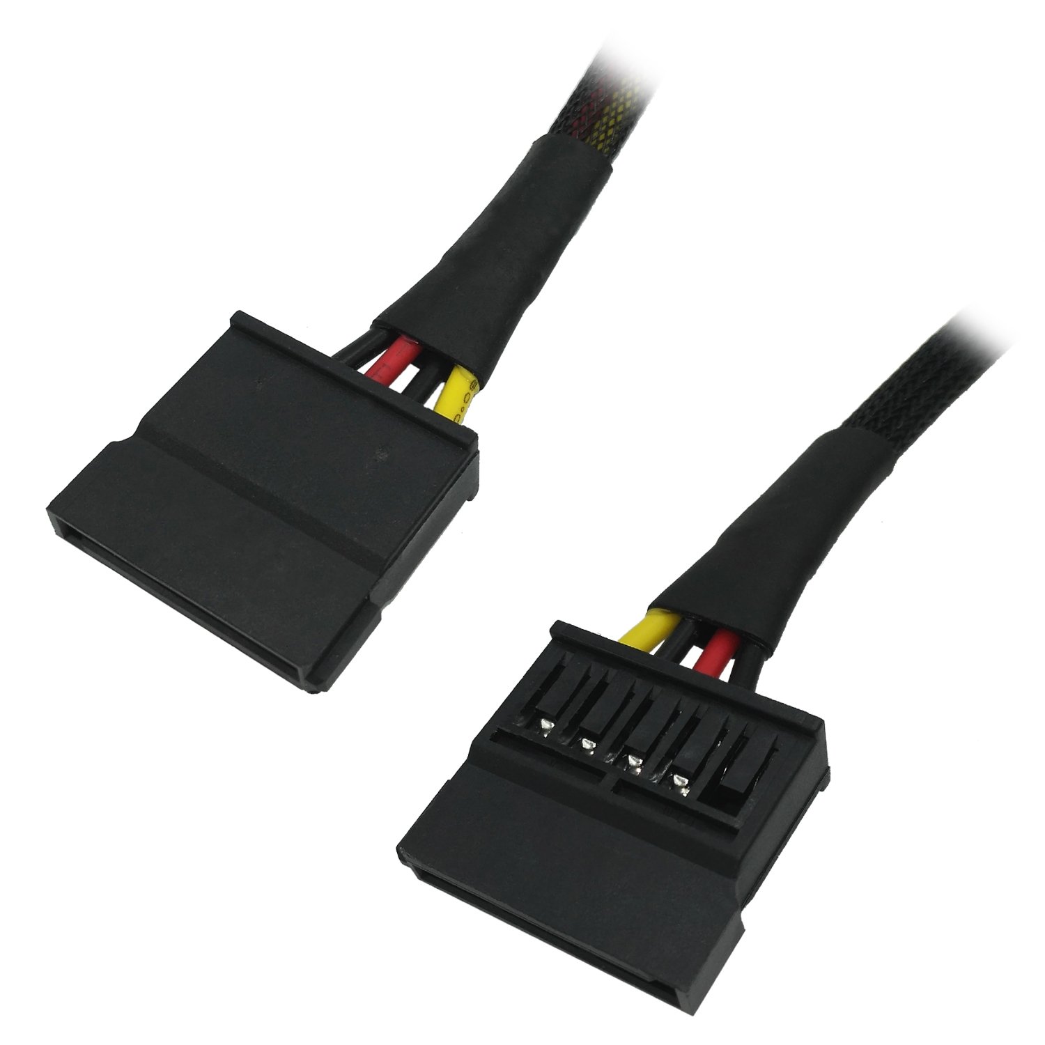 COMeap (3-Pack) SATA Power Cable for Lenovo Motherboard, ATX 4 Pin to SATA Hard Drive HDD Power Adapter Extension 12-inch(30cm)