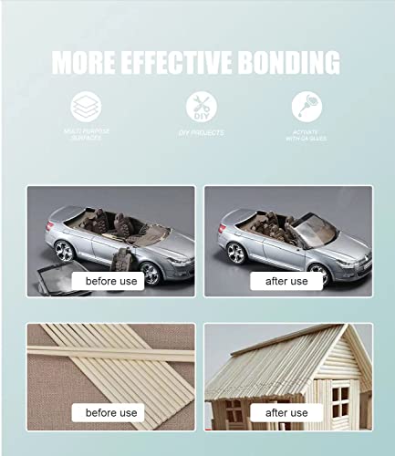 Guoelephant 20g Craft Glue,Craft Adhesive,Craft Glue Quick Dry Clear,Instant Super Glue for Craft,DIY,Metal, Plastic, Rubber, Wood, Leather,Scrapbooking,Card Making,Photo,Toy, Model, Decor, Crystal