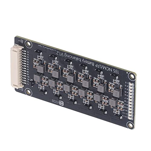 Active Equalizer Balancer, Maximum Balance Current 1.2A Balance Indicator Light Voltage Balancer ABS Housing Low Static Power Consumption for Industry(13s)
