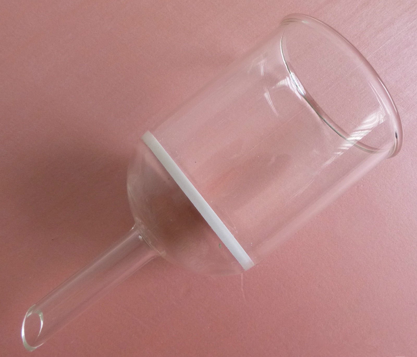 Deschem 2000ml,Glass Buchner Funnel,W/3# Coarse Filter,2L,Straight Tube