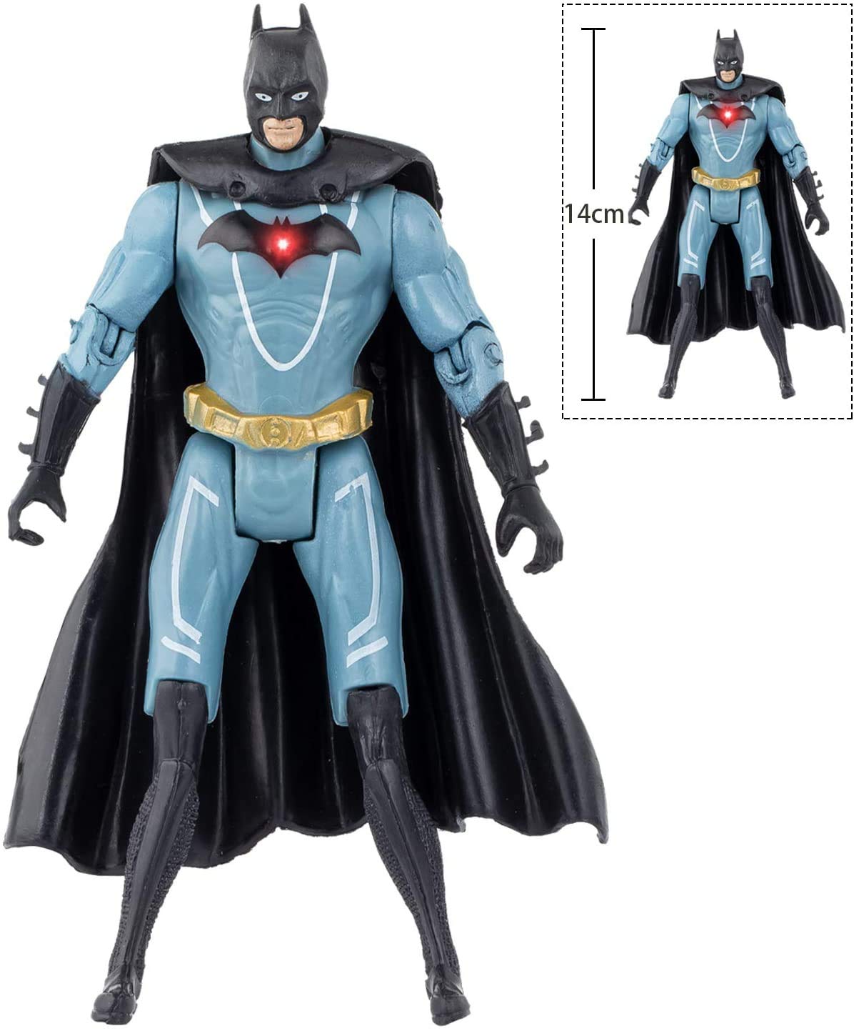6 PCS Super Hero Adventures Figures Includes Batman, Hulk, Spiderman, Thor, Ironman & Captain America Model Hero Cake Topper Superhero Avengers Collectible Party Supplier