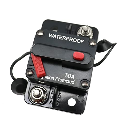 30A 40A 50A 60A 70A 80A 100A 120A 150A 200A 250A 300A AMP Circuit Breaker Fuse Reset 12-48V DC Car Boat Auto Waterproof (Color : 150A)