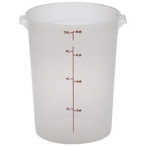 Cambro RFS8PP190 Round Storage Container 8 Qt, 6 Pack