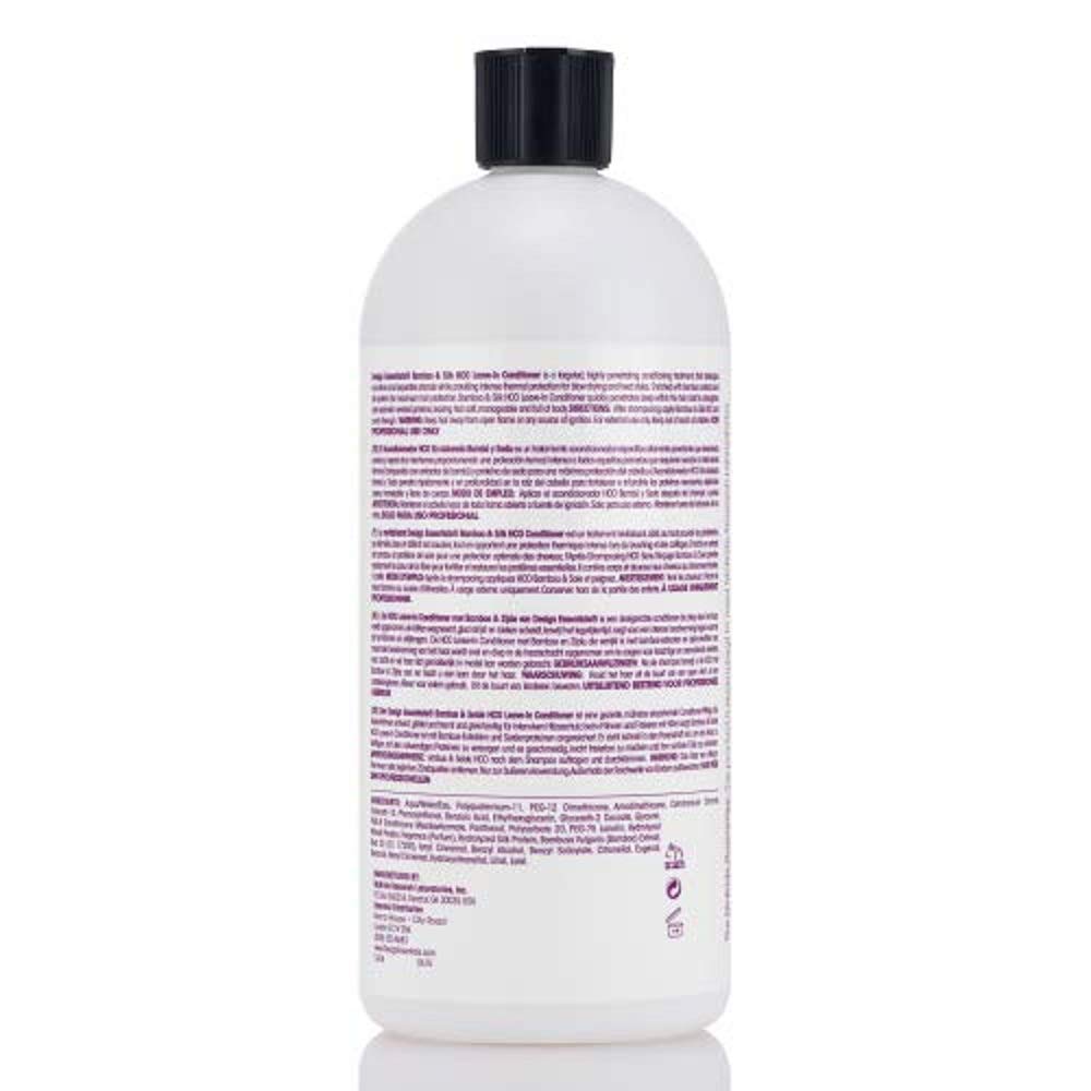 Design Essentials Bamboo & Silk HCO Leave-In Conditioner for All Hair Types, 32 Ounce