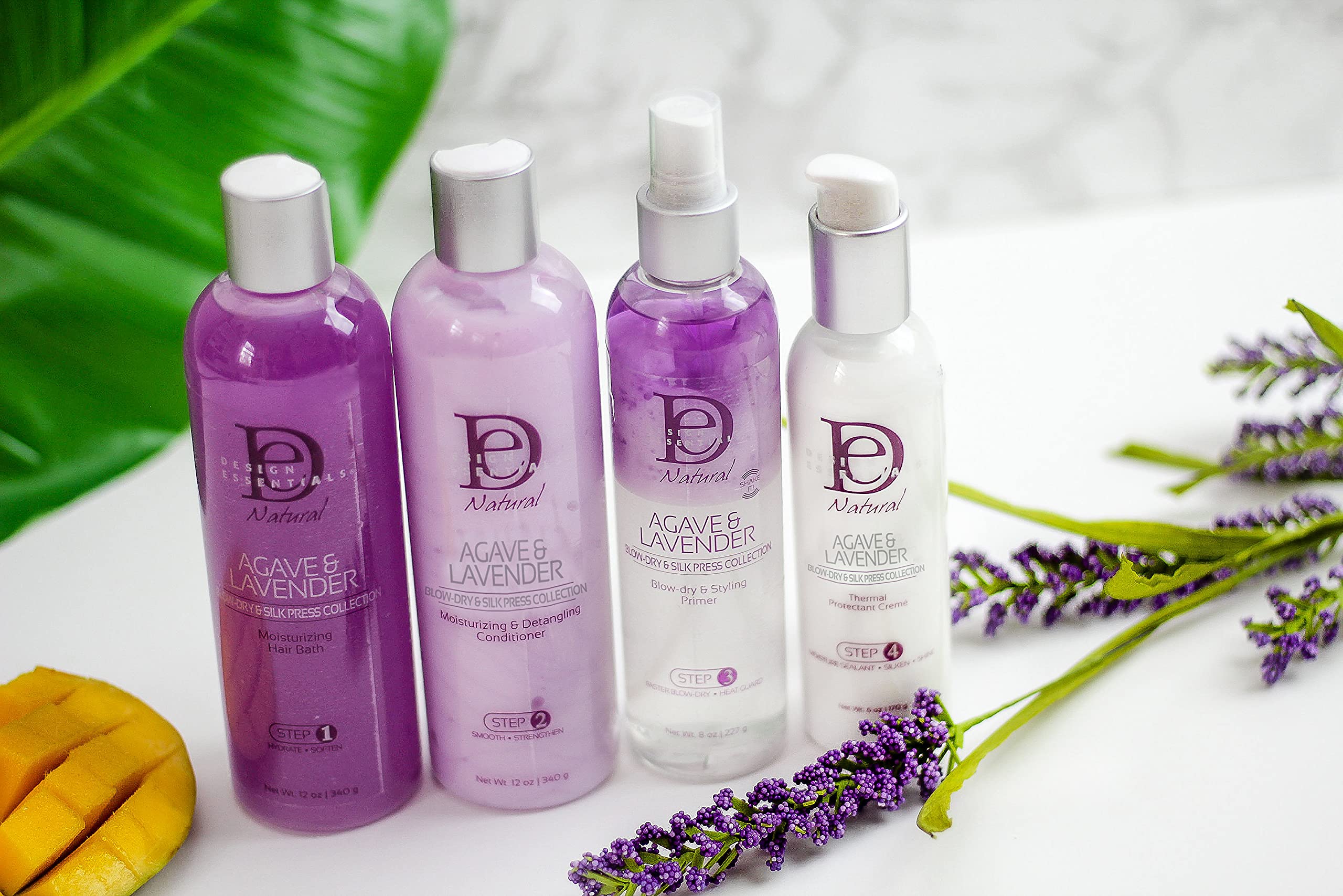 Design Essentials Agave & Lavender Moisturizing Blow-Dry & Styling Primer, 8 Ounce
