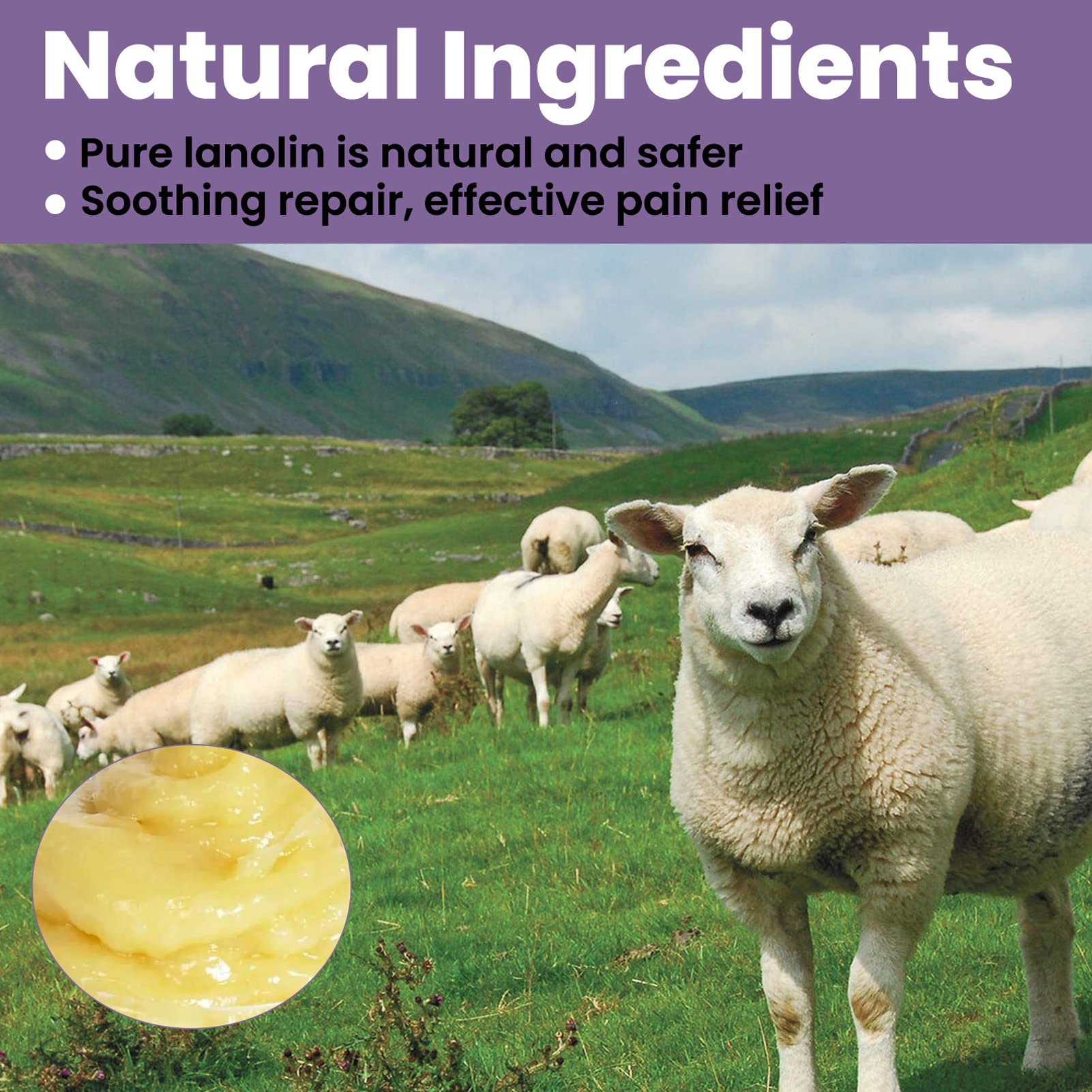 30g Lanolin Nipple, Gentle Baby Nipple Balm Moisturizing Prevent Nipple Repair Cream for Nursing Mom